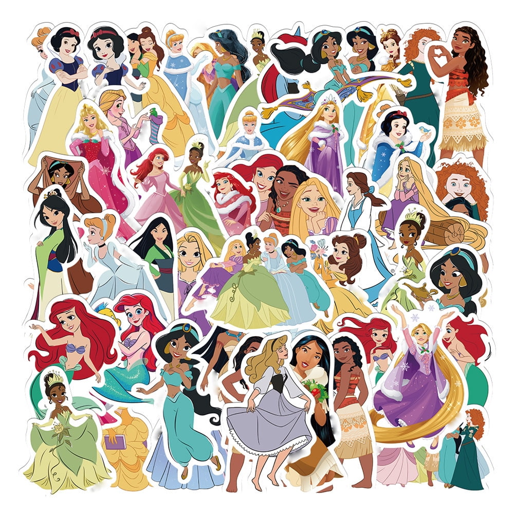 104 Pcs Cinderella Sticker Stickers Mixed Pack,Cartoon Characters ...