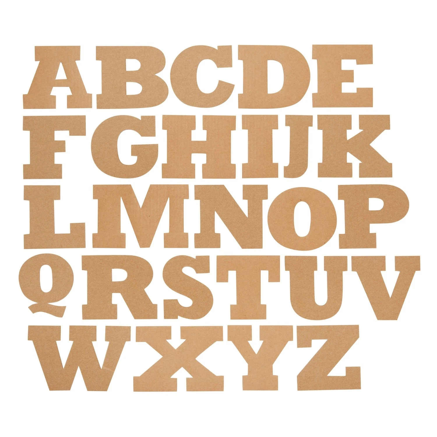 104 Piece Cardboard Alphabet Letters For Home Décor, Diy Crafts, 3 X 3 ...