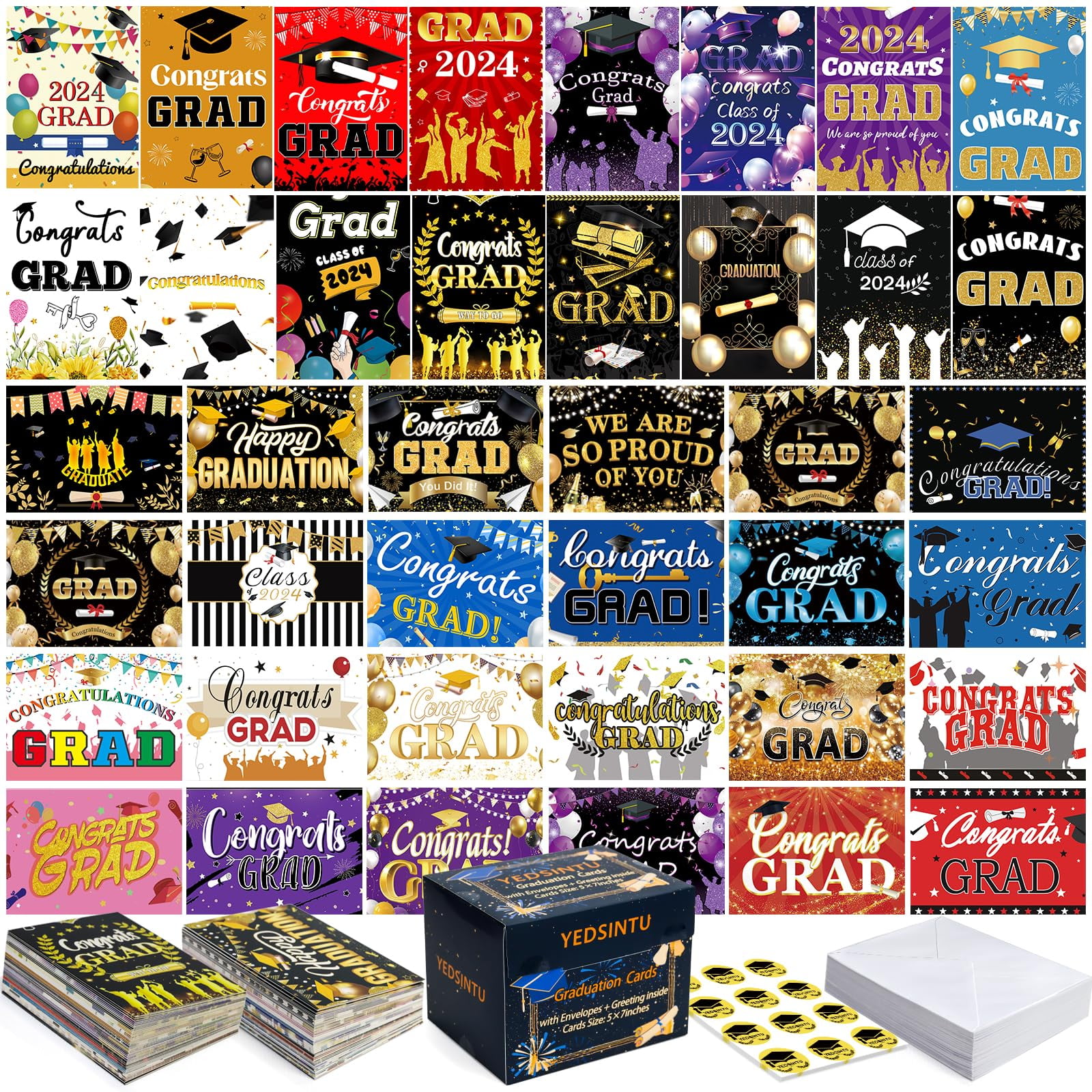 104 Unique Graduation Cards 2024, Assorted Graduation Cards With ...