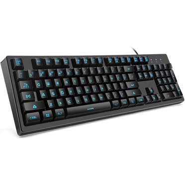 onn. 4-PC Gaming Starter Kit with LED Keyboard, Programmable Mouse ...