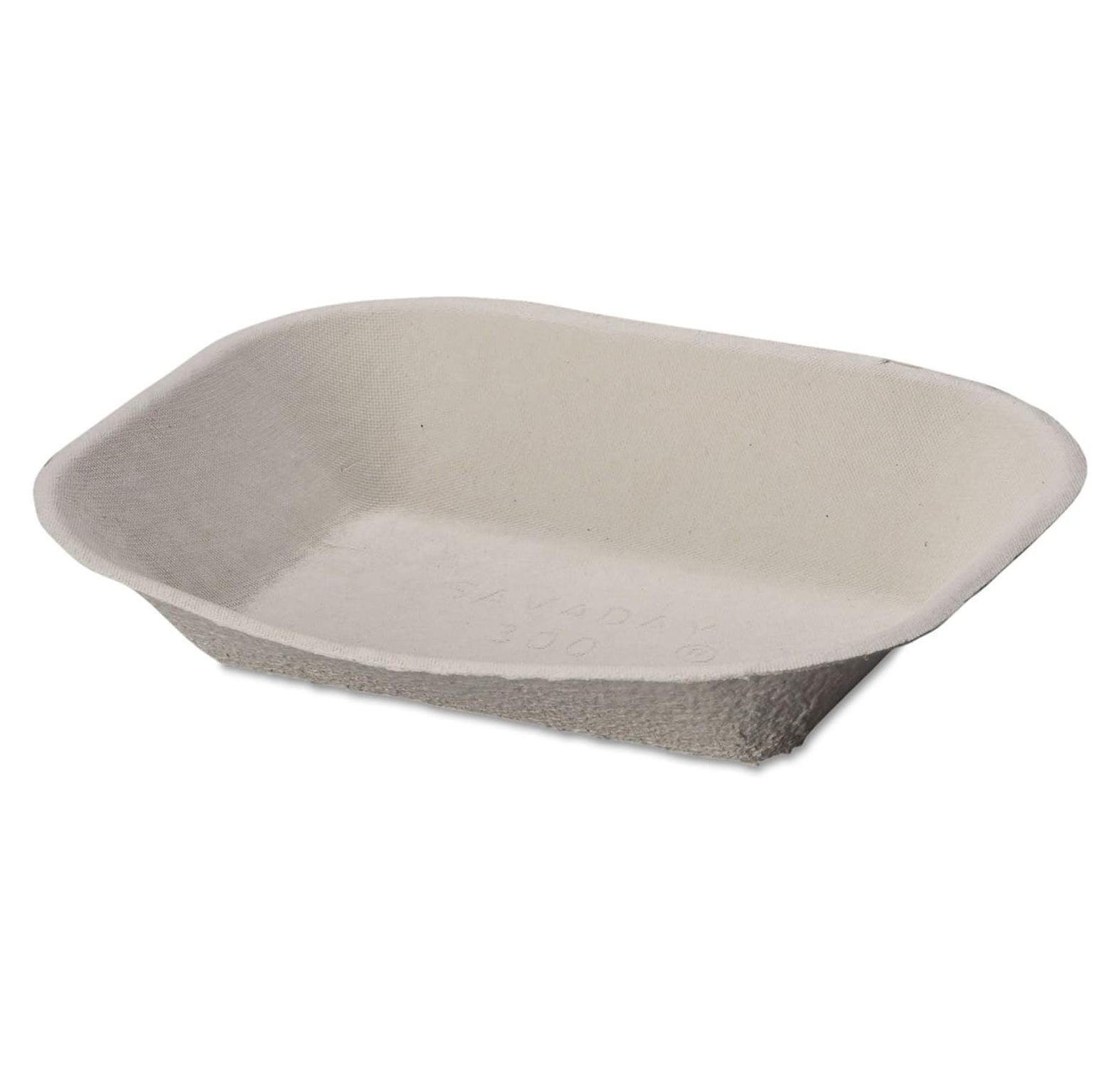 10405CT Savaday Molded Fiber Food Tray, 9 x 7, Beige, 250/Bag, 500 ...