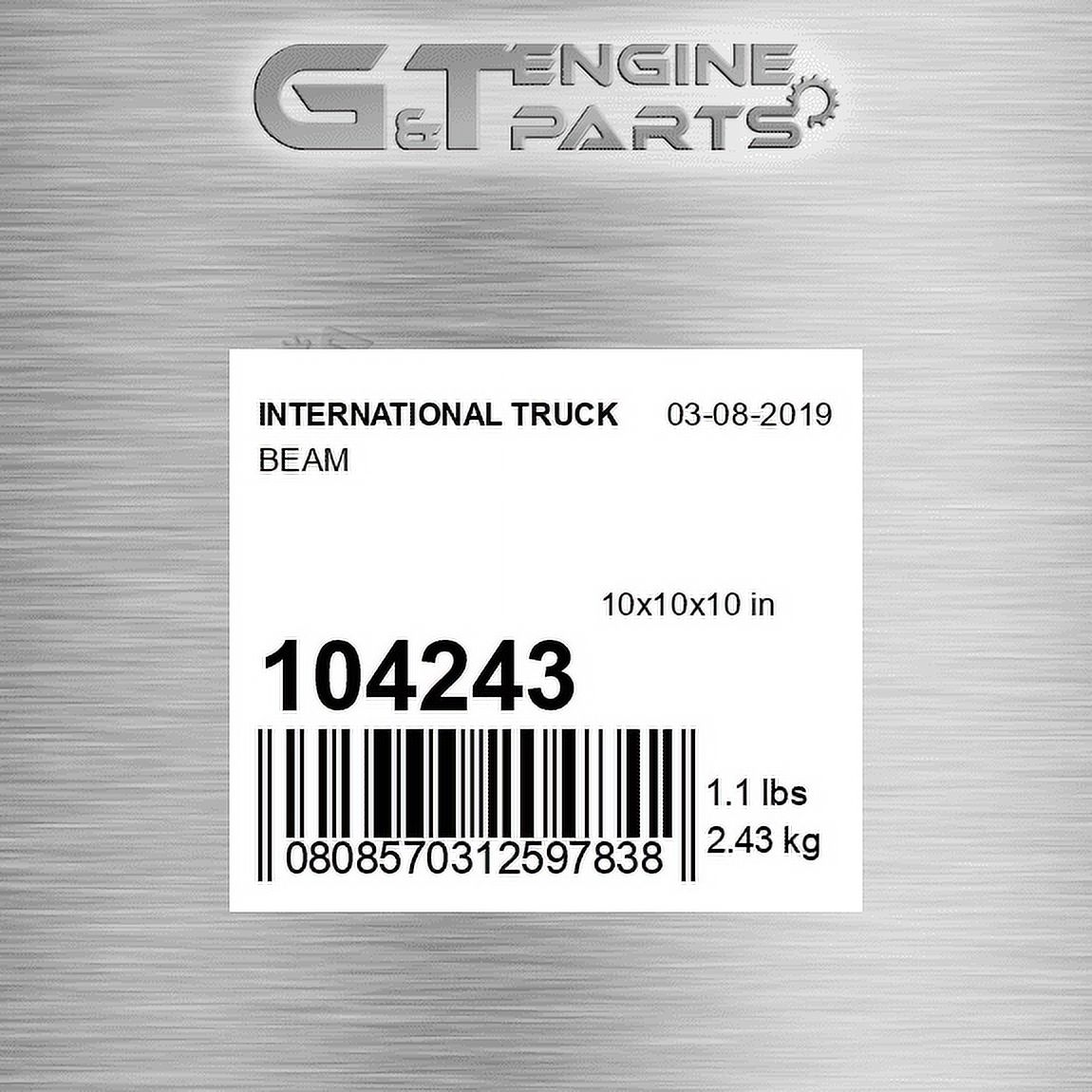 104243 BEAM fits INTERNATIONAL TRUCK (New OEM) - Walmart.com