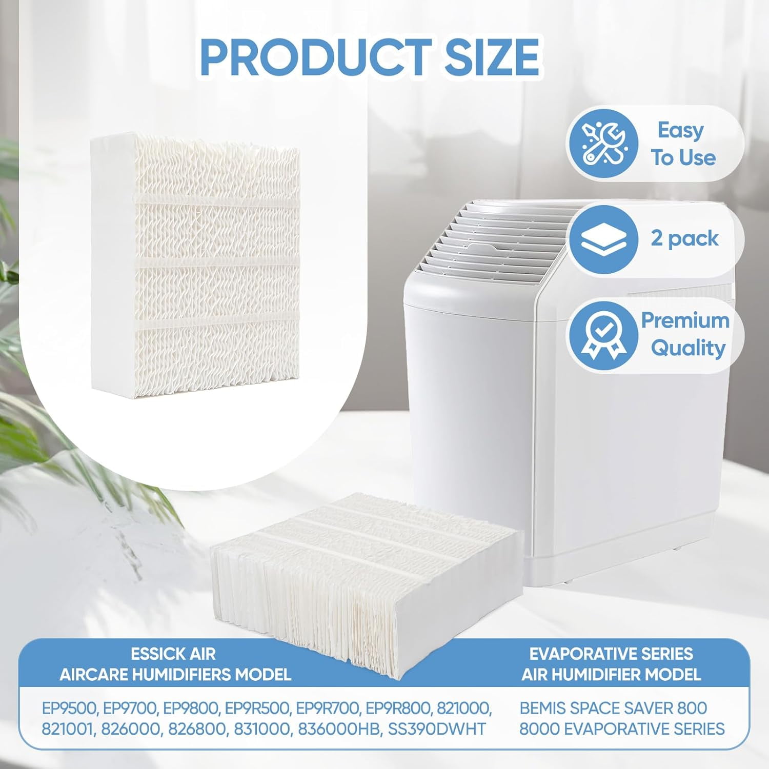 1043 Humidifier Wick Filter Replacement for AirCare Essick, Compatible ...