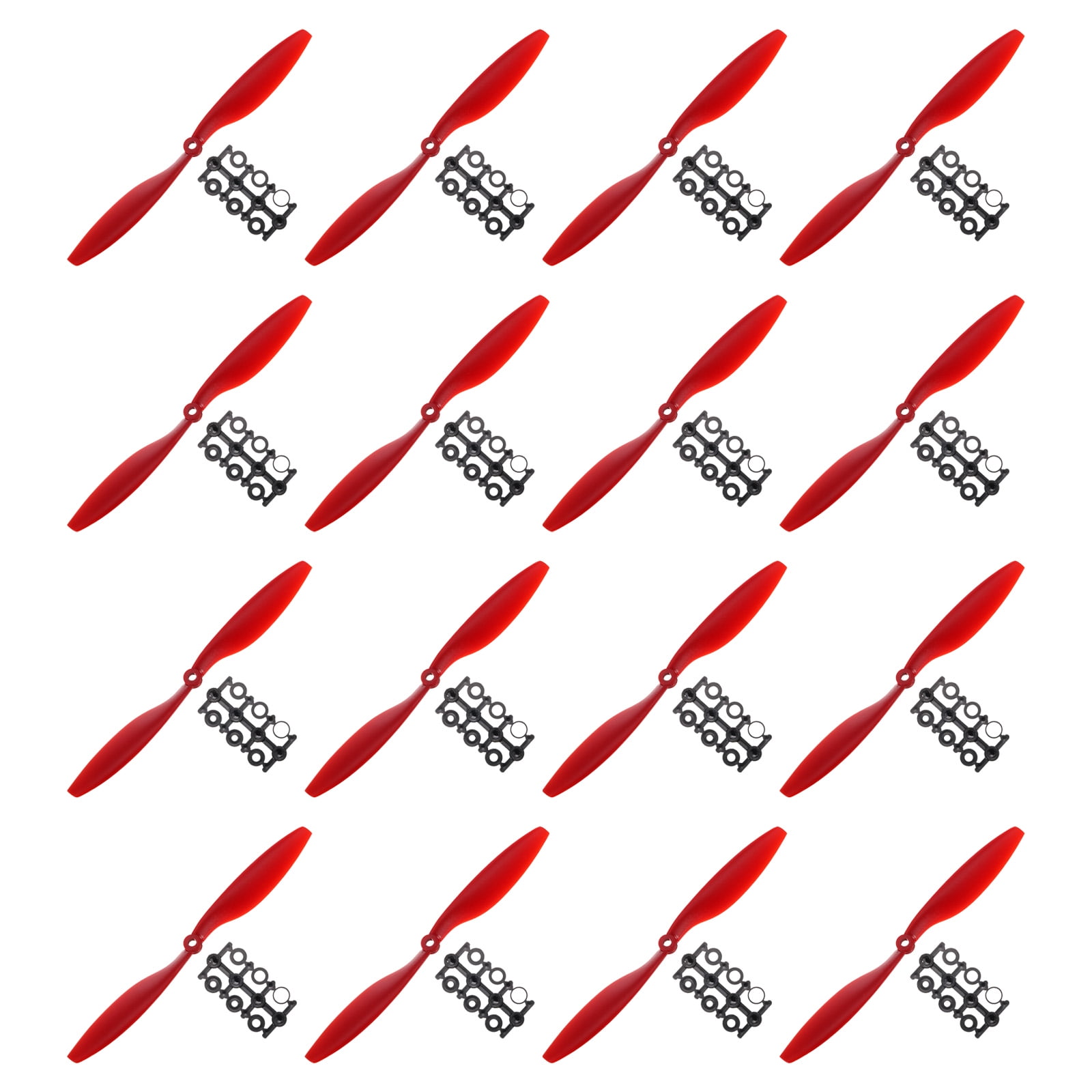 1045 Propellers CW CCW 10x4.5 Prop 2-Vane Fixed-Wing Red Replacement ...