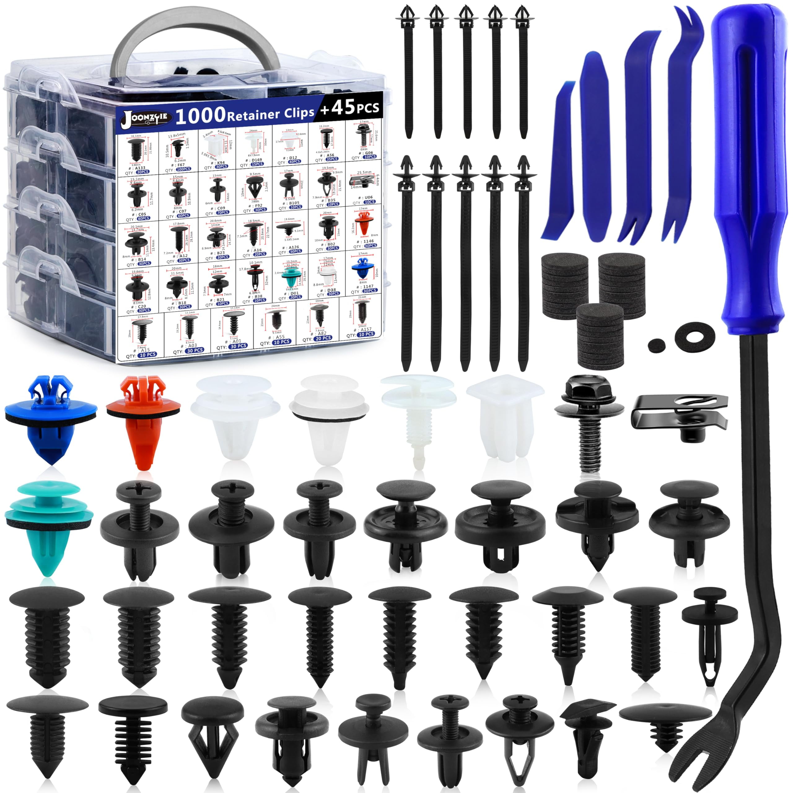 1045PCS Car Push Retainer OIF8 Clips Auto Body Plastic Screws Panel ...