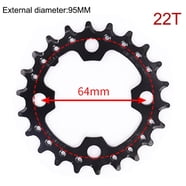 Vuelta SE Flat 74mm/BCD 28T Chainring, Silver - Walmart.com