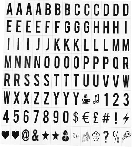 104PCS Black Replacement Letters & Numbers - 65.4x35mm Cinematic ...