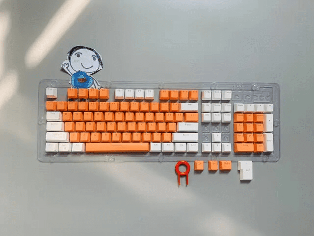 104Pc Set Keyboard ABS Computer Backlit Key Cap Keycaps For Mechanical ...