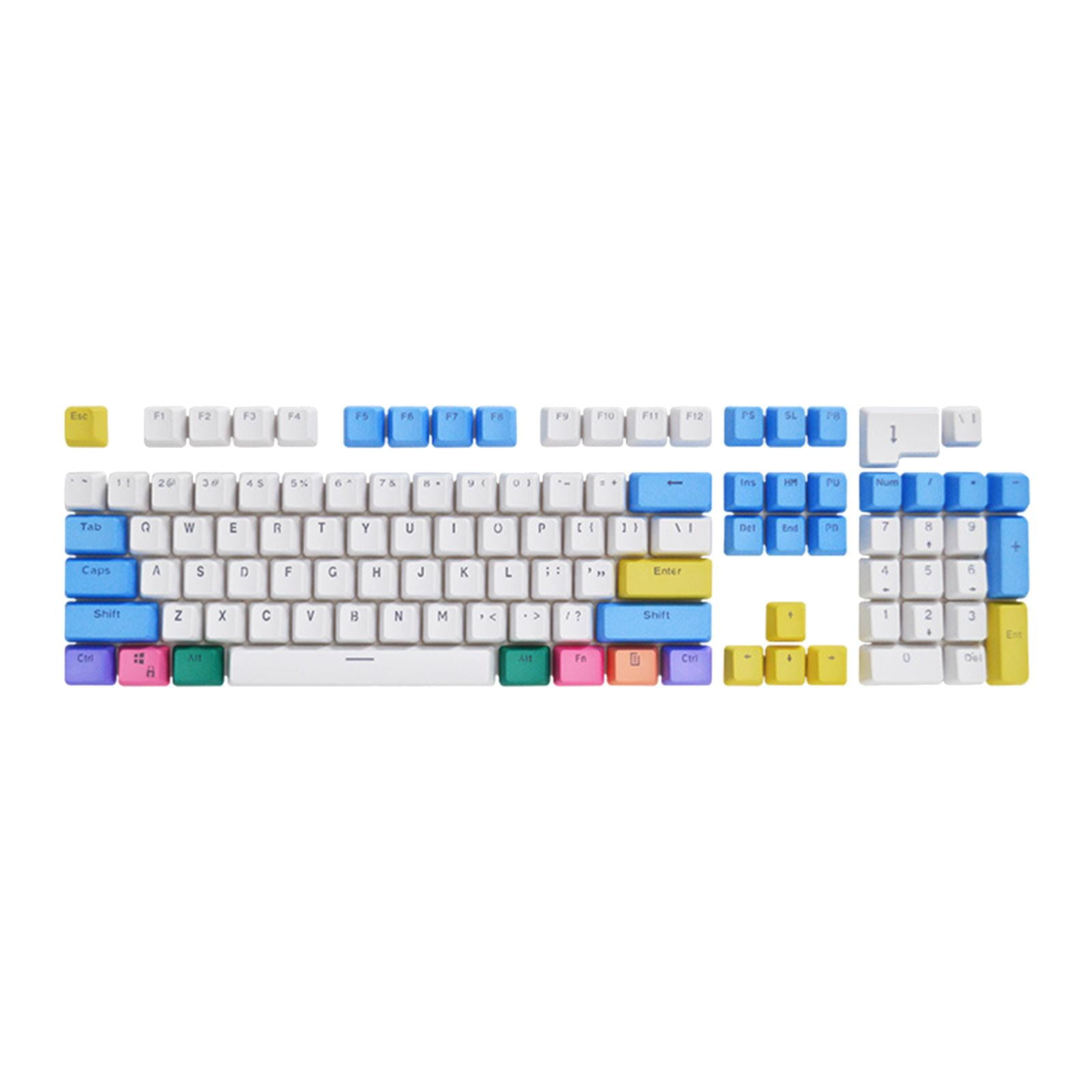 104Pcs Mechanical Keyboard Keycap Set PBT Keycap Light Transmitting ...