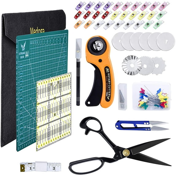 104Pcs Rotary Cutters, Rotary Cutter Set with Cutting Mat, Patchwork ...