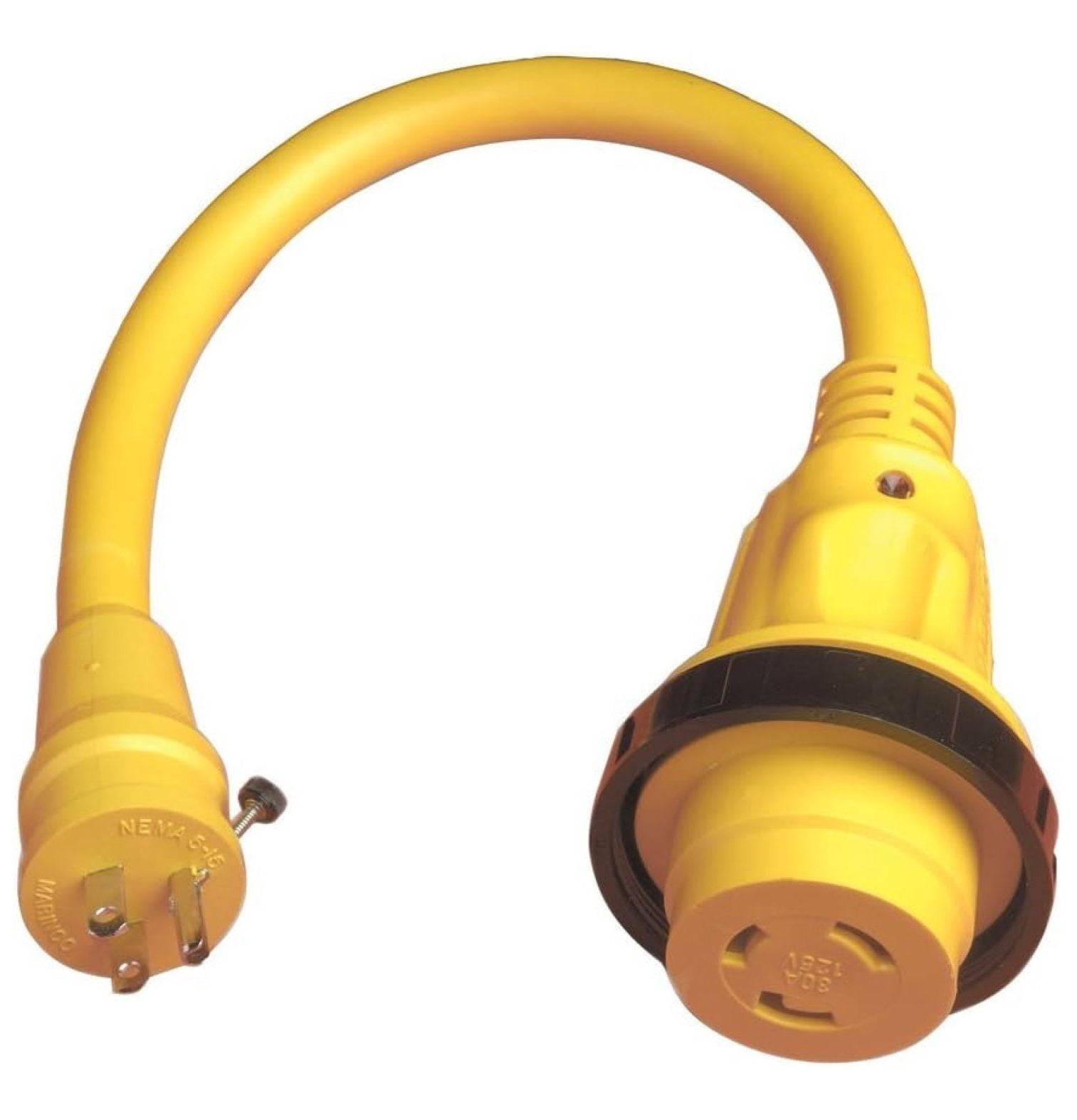 104SPP / Pigtail Adapter Plus 30A Locking To 15A with Locking Screw ...