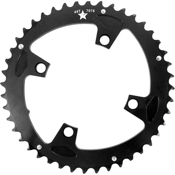 104mm 4-Bolt SharkTooth Pro Chainring in (44 Tooth) - Walmart.com