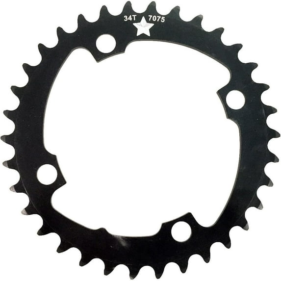 104mm 4-Bolt SharkTooth Pro Inner Chainring in (34 Tooth) - Walmart.com