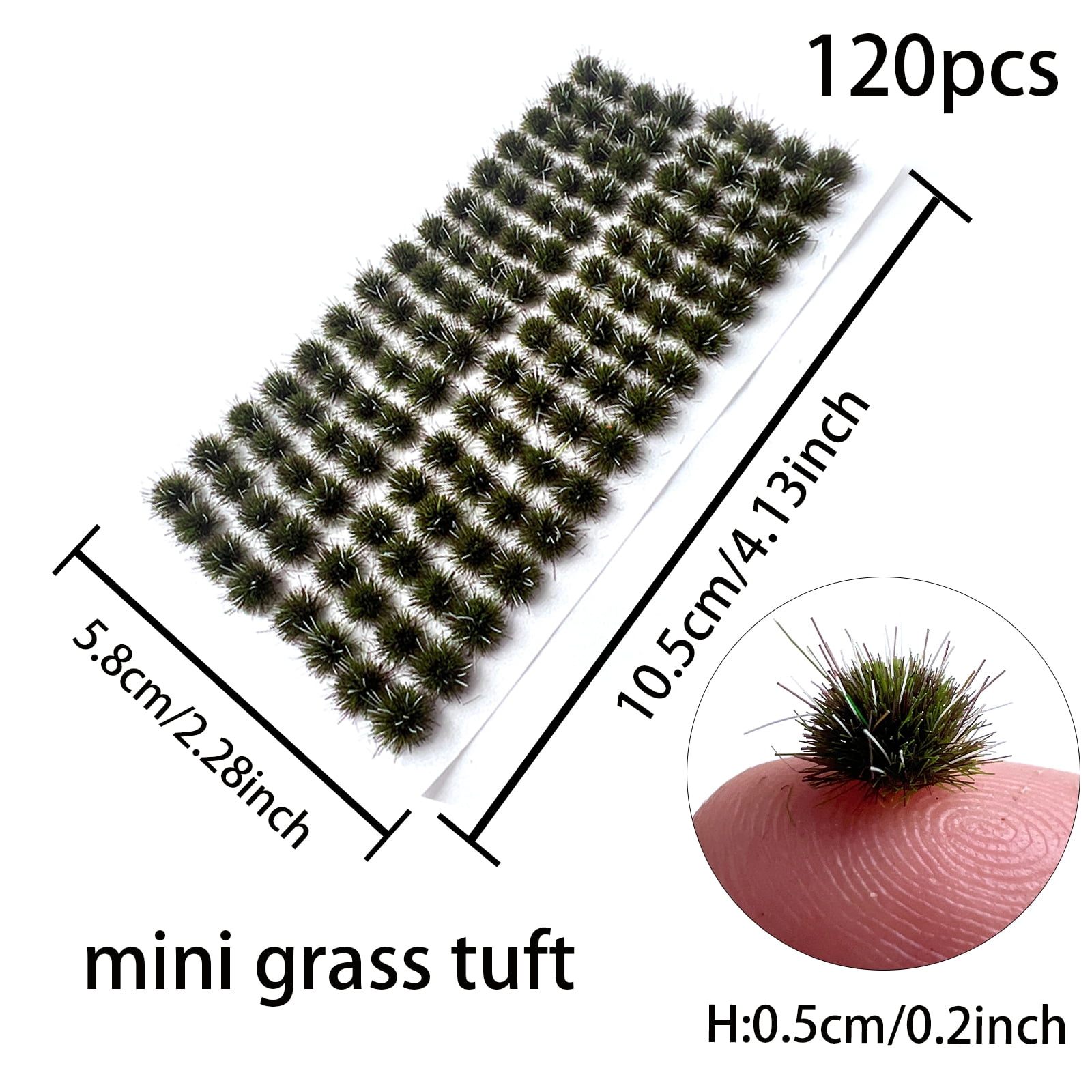 104pcs/120Pcs Static Grass Tuft Model Bushy Tufts Lowland Shrubs Tuft ...