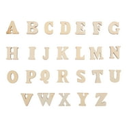 HILABEE 156Pcs Small Wooden Craft Letters, Alphabet Cutouts with ...