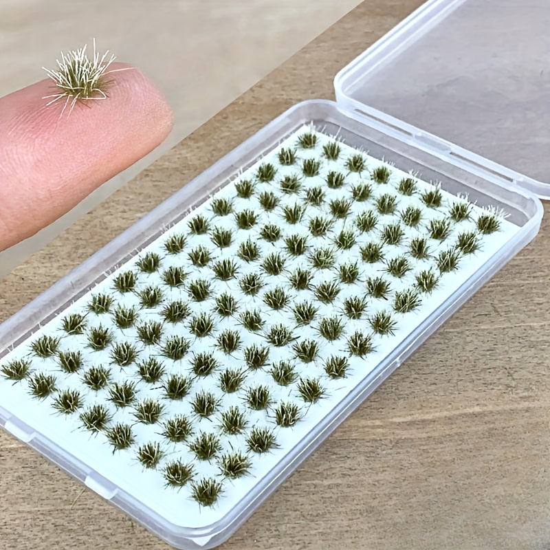 104pcs/pack Static Grass Tuft, Model Grass Tufts Terrain Model Kit ...