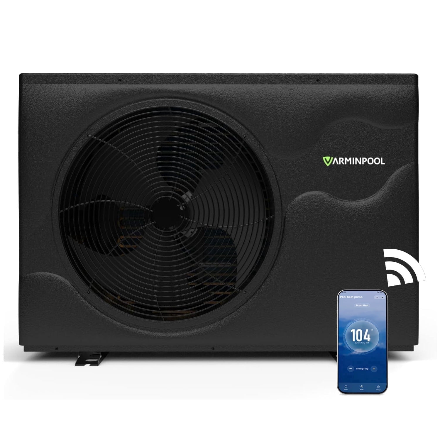 105,000 BTU Full DC Inverter Pool Heat Pump for Swimming Pools, Dual ...