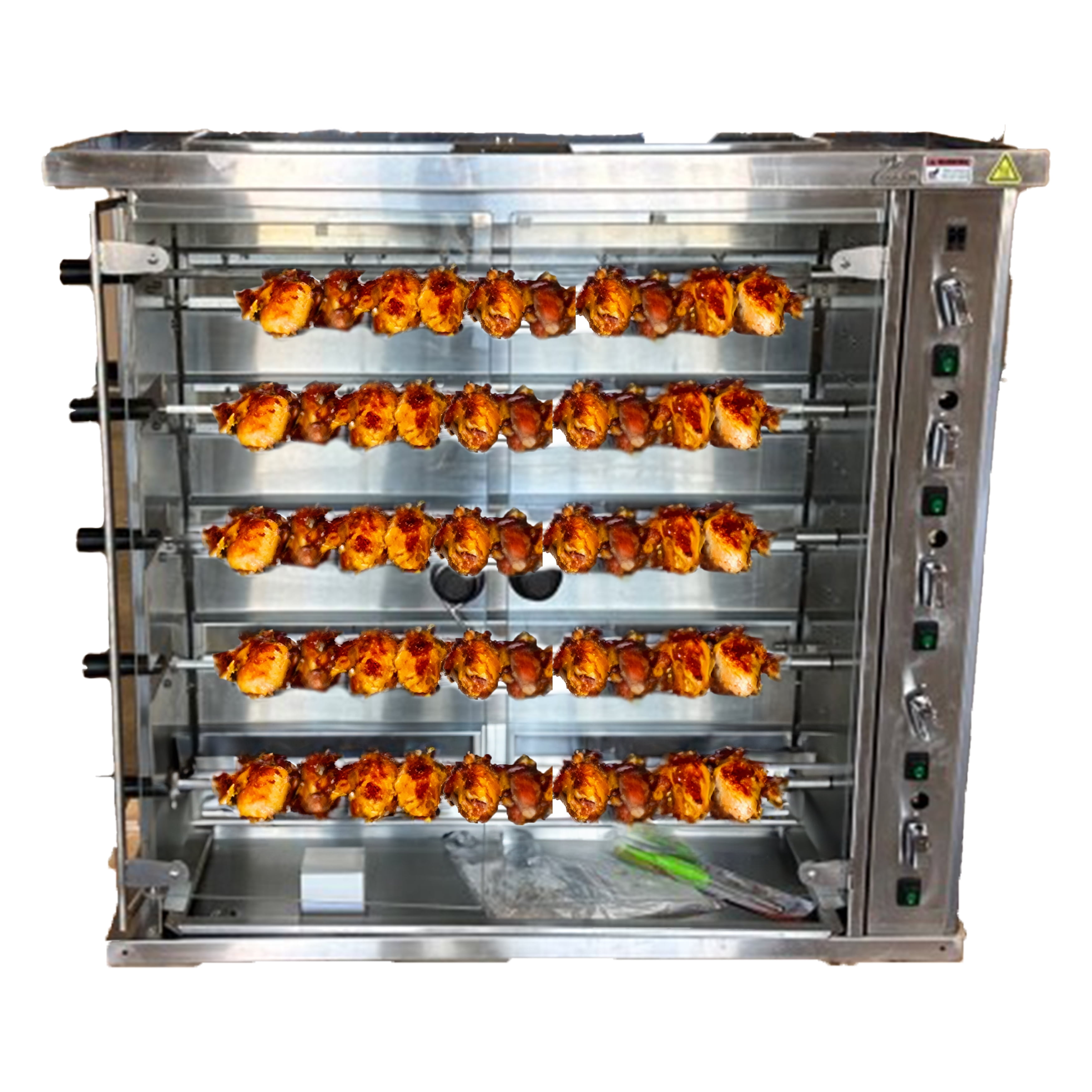 105,000 BTU Natural Gas Rotisserie Oven Grill Roaster with Auto ...