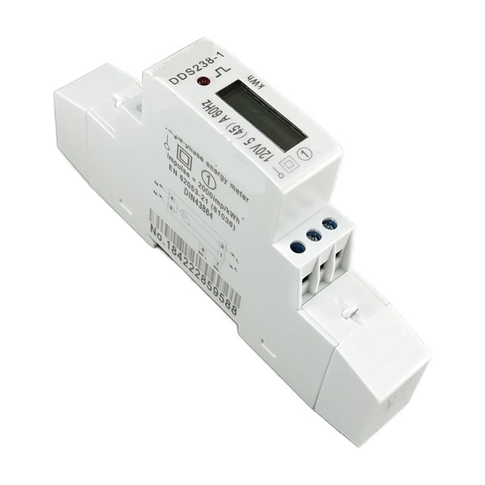 105(45)A 45A Single Phase Din Rail KWH Watt Hour Din-rail Energy Meter ...