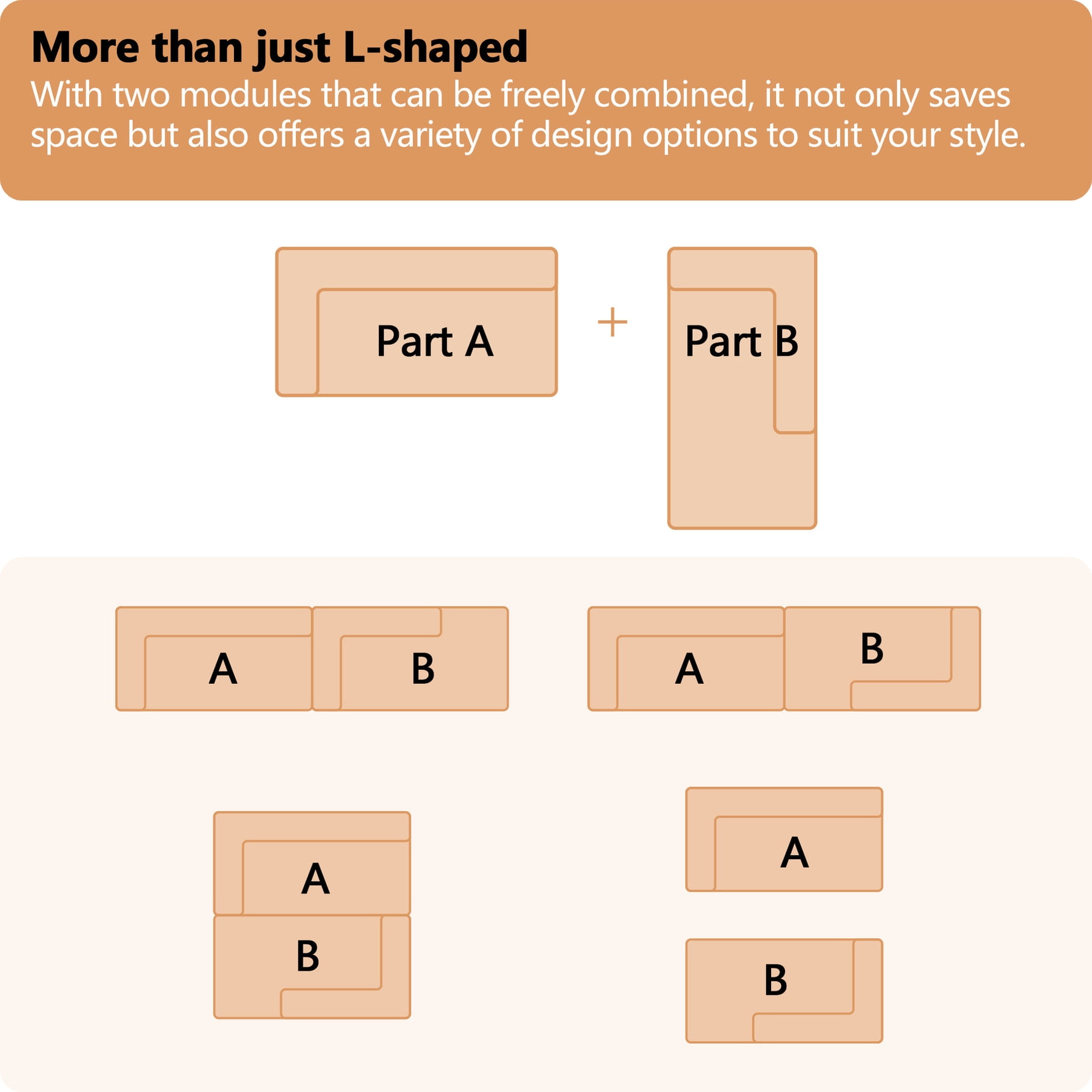 105.5" Modular, Polyester - Compressed Packaging for Tight Spaces ...