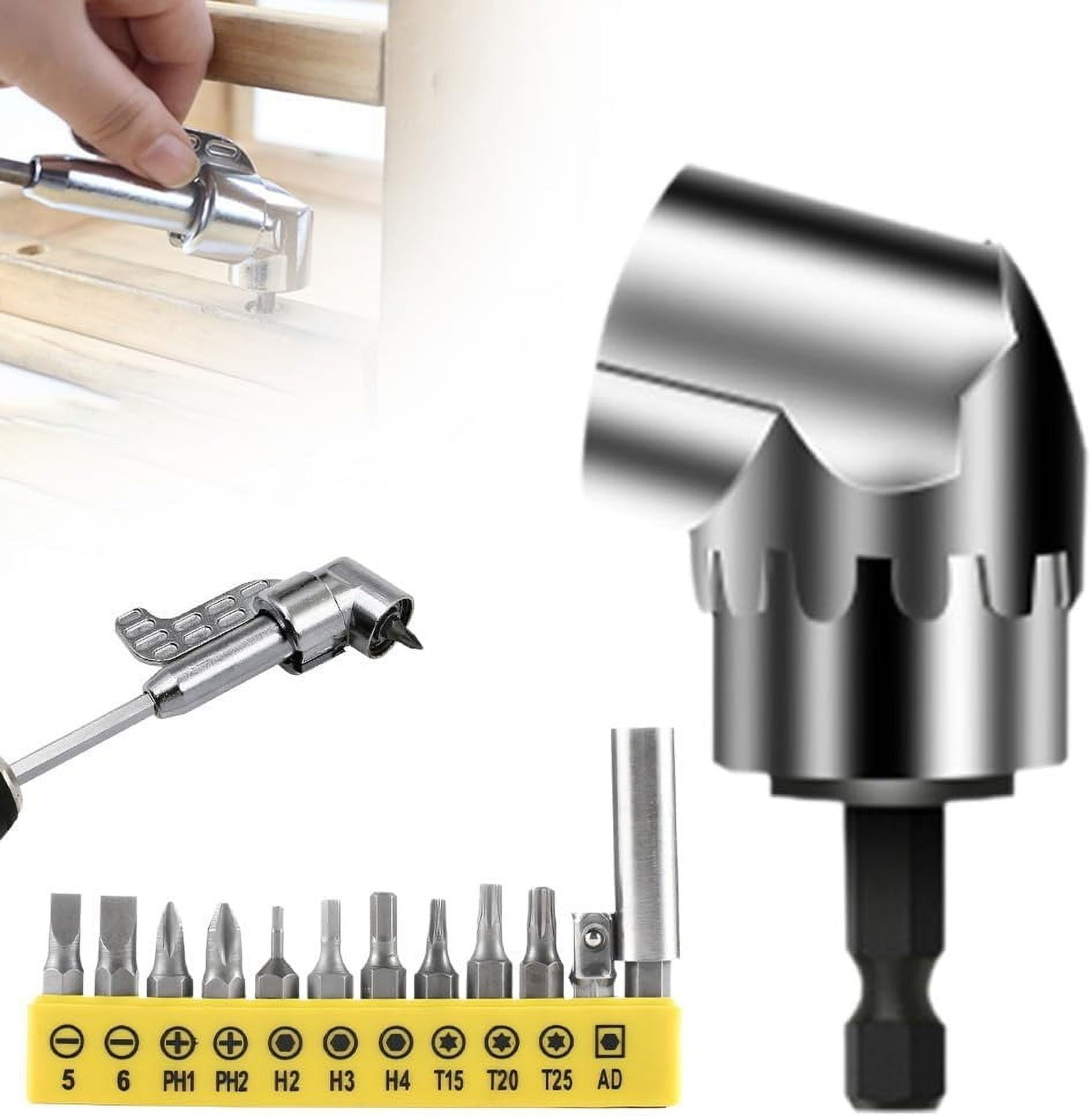 105 Degree Right Angle Drill Adapter, 2025 New Right Angle Head Drill ...