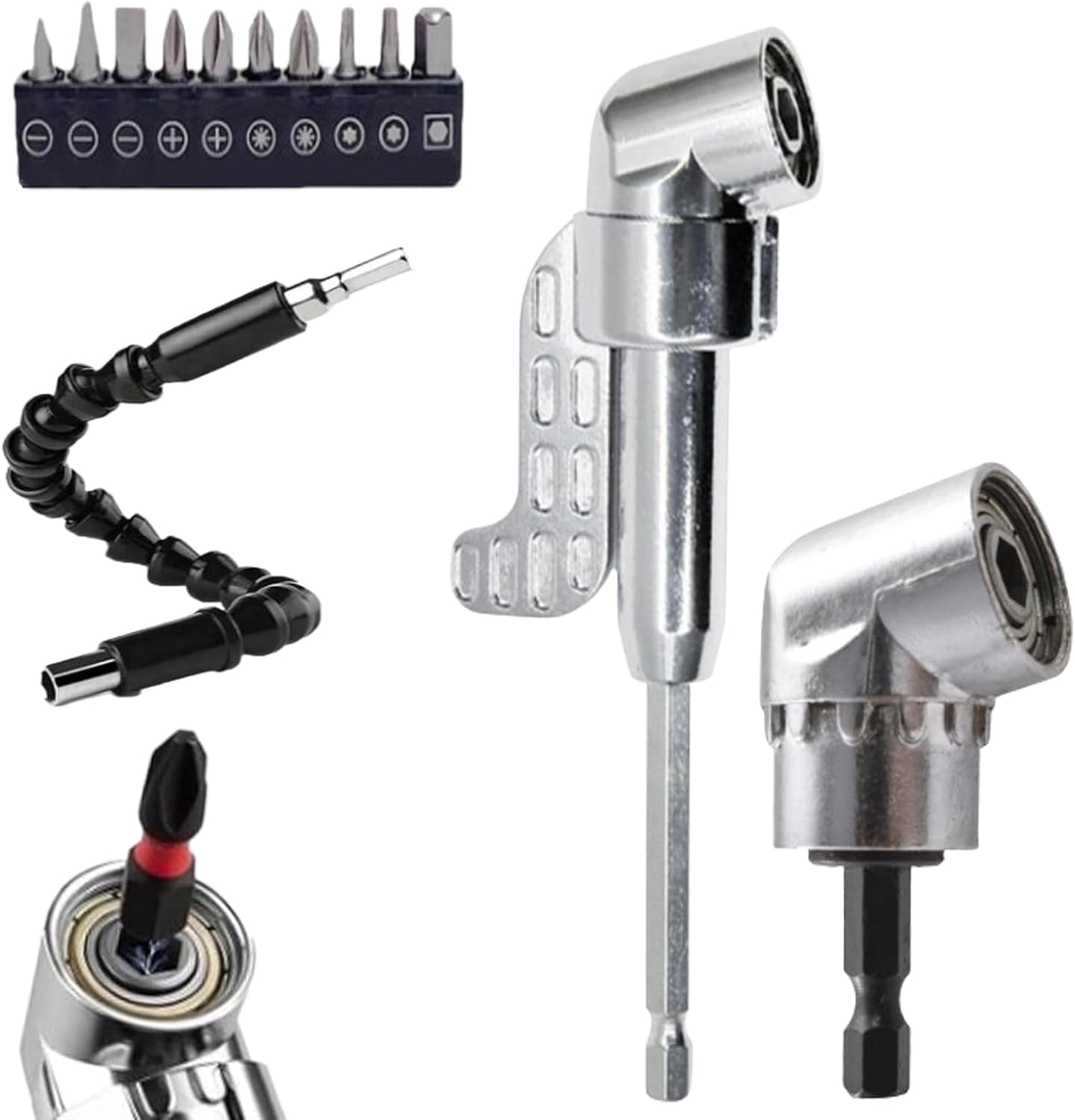 105 Degree Right Angle Drill Adapter, 90 Degree Impact Adapter for ...