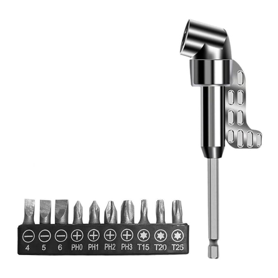 105 Degree Right Angle Drill Adapter, Head Driver Extension Bit Power ...