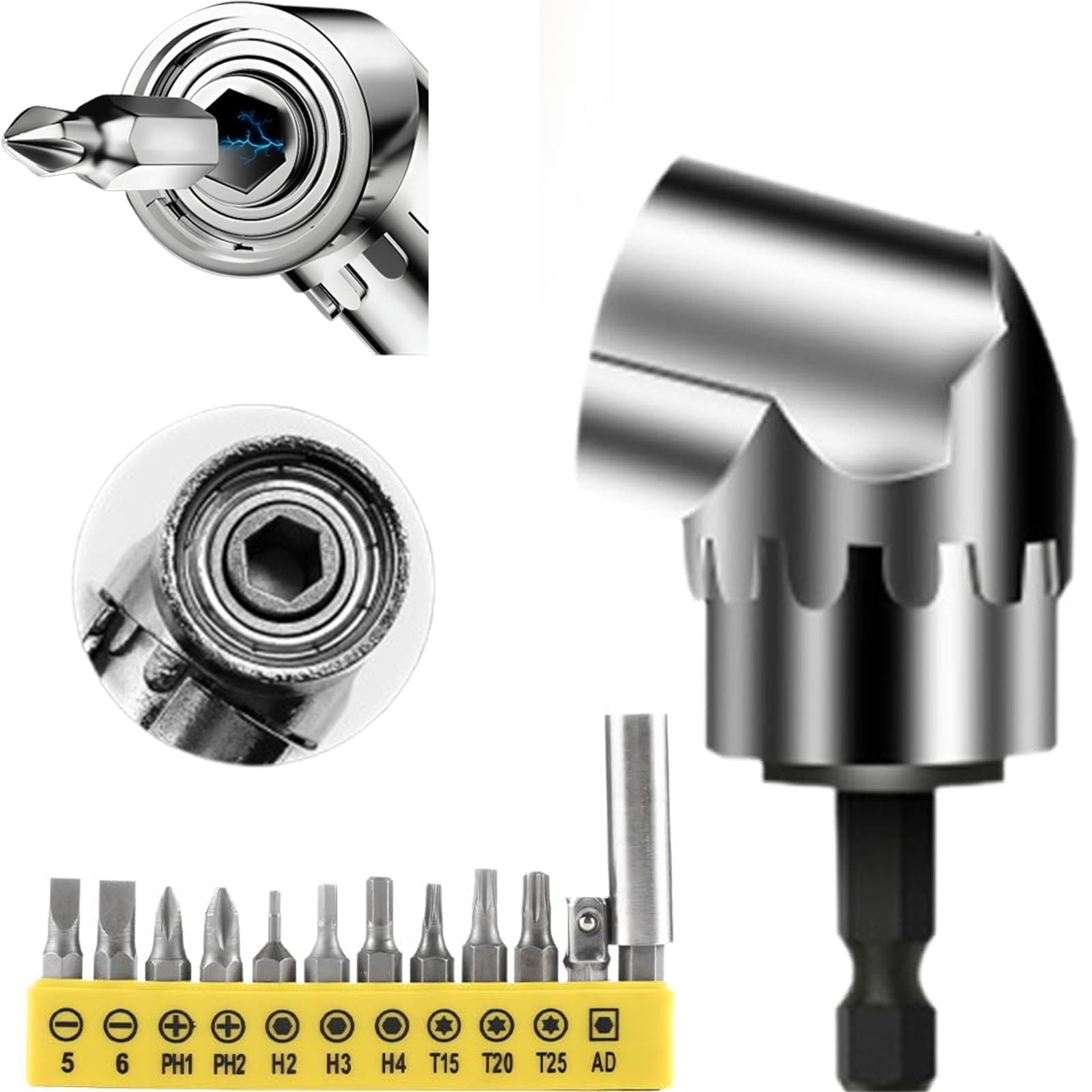 105 Degree Right Angle Drill Adapter,Right Angle Head Drill Driver ...