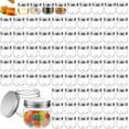 105 Pcs 3 oz Wide Mouth Mason Jars Clear Plastic Jars with Lids Mini ...