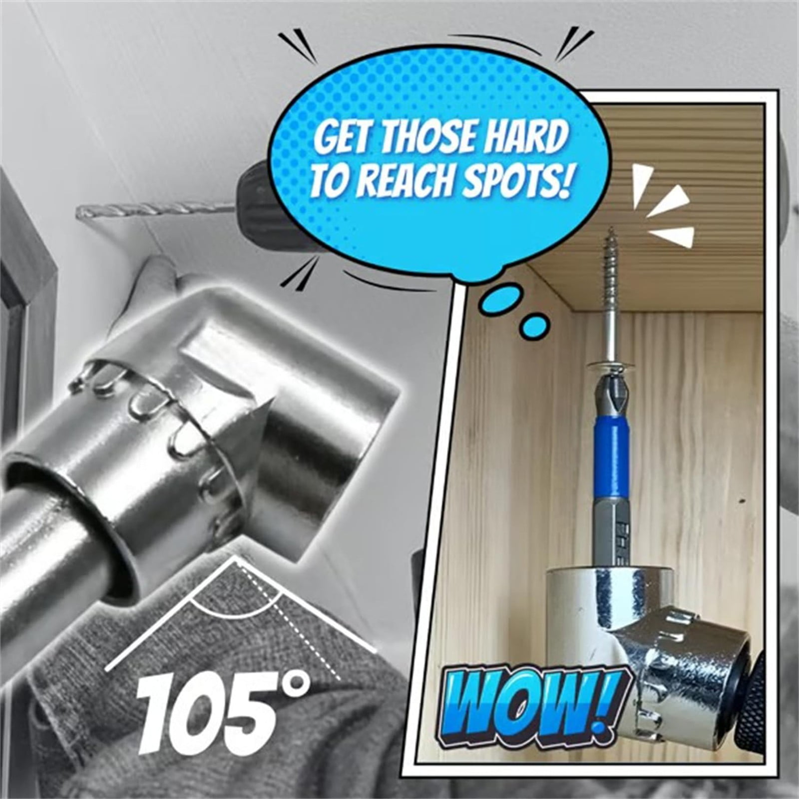 105 Right Angle Drill Adapter Designed For Easily Tightening Screws In ...