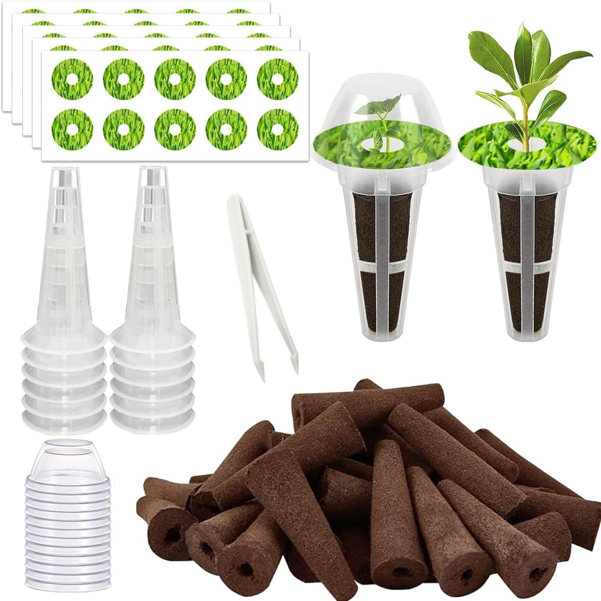 105 Seed Pod Kit for Aerogarden, Hydroponics Accessories for System Compatible with Hydroponics ...