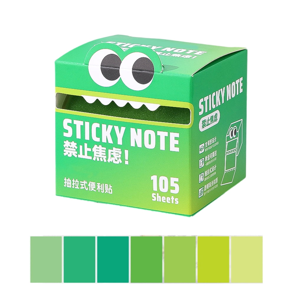 105 Sheets Pull Out Sticky Notes Pad Small Notepads Pearlescent Notes ...