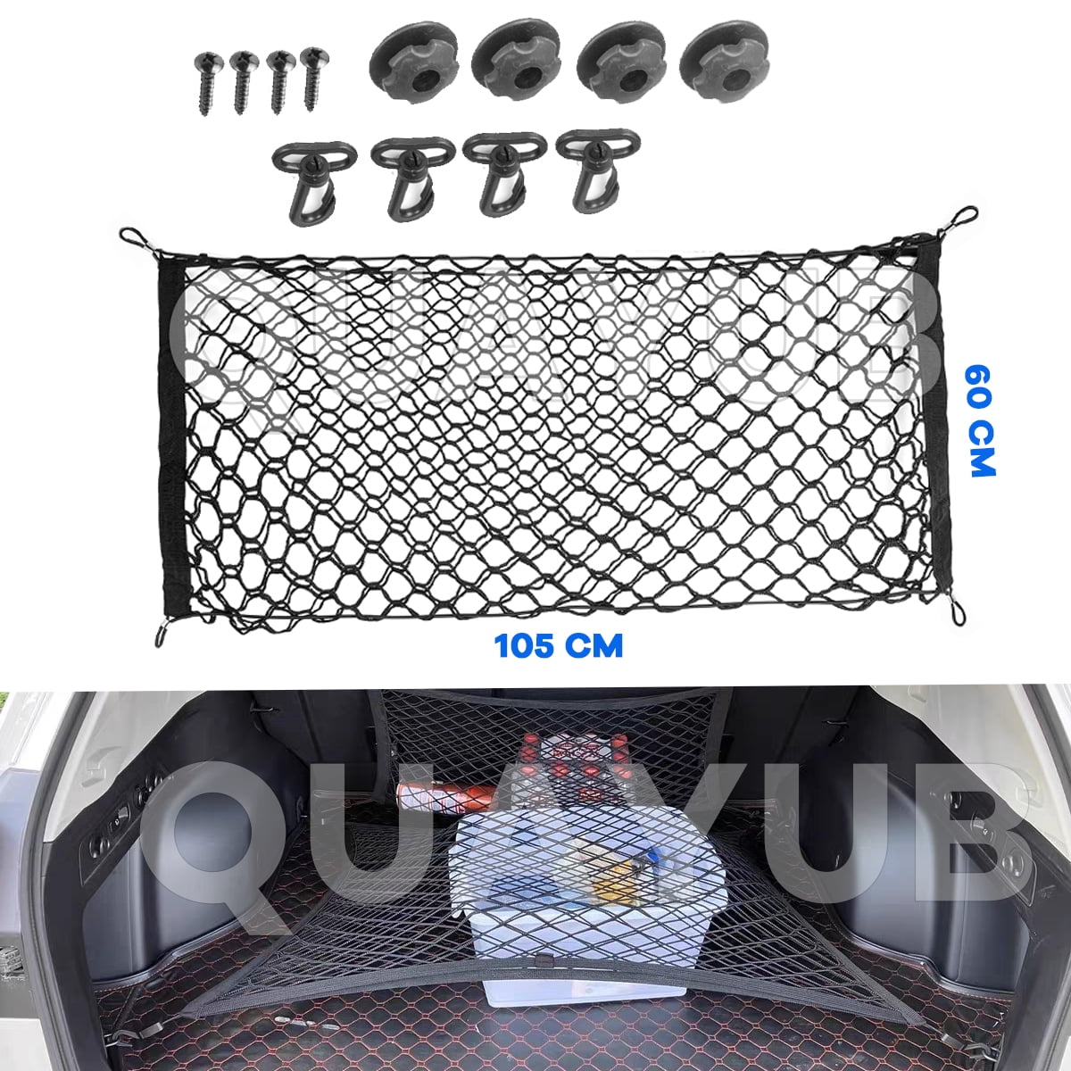 105 x 60 CM Rear Trunk Envelope Style Cargo Net New for CHEVY TRAVERSE ...