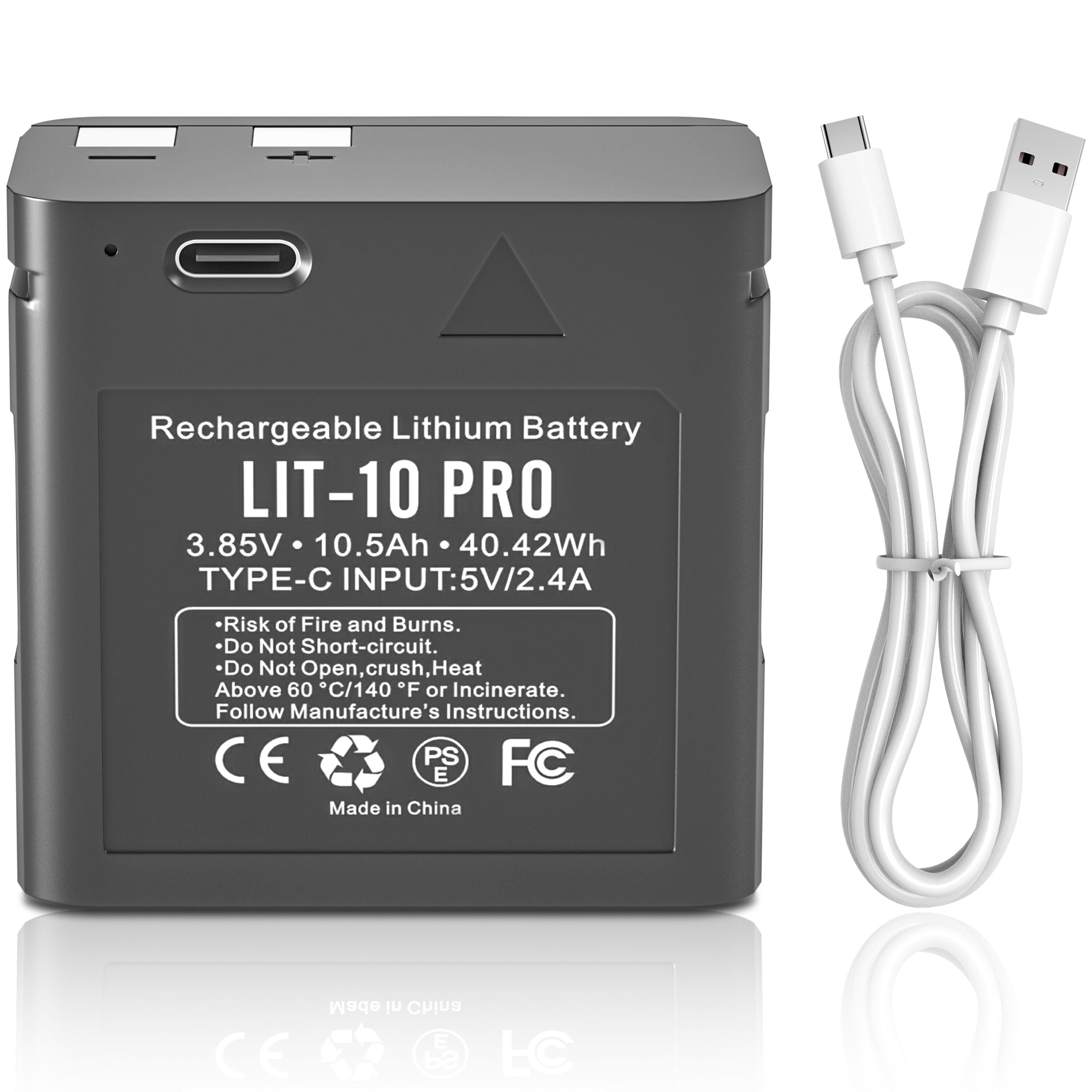 10500mAh Rechargeable Lithium Battery Pack for SPYPOINT LIT-10 Battery ...