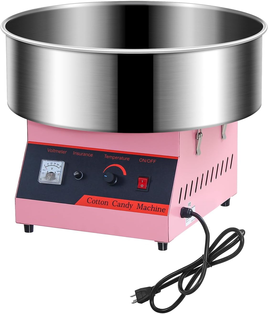 1050W Electric Cotton Candy Machine Floss Maker with Stainless Steel ...