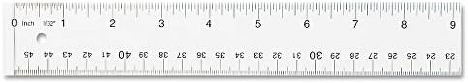10564 See Through Ruler, 18-Inch, Clear - Walmart.com