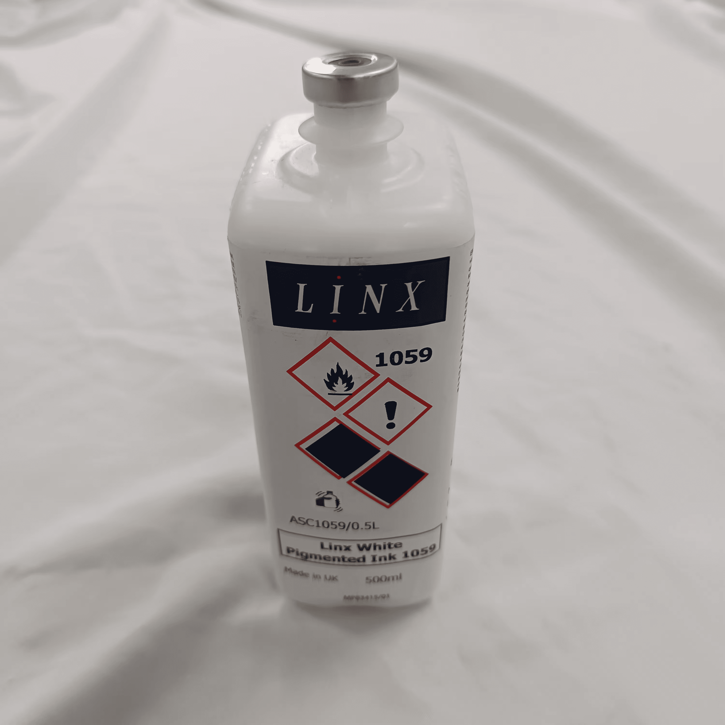 1059 Linx White Ink Original and compatible 500ml with RFID tags for ...