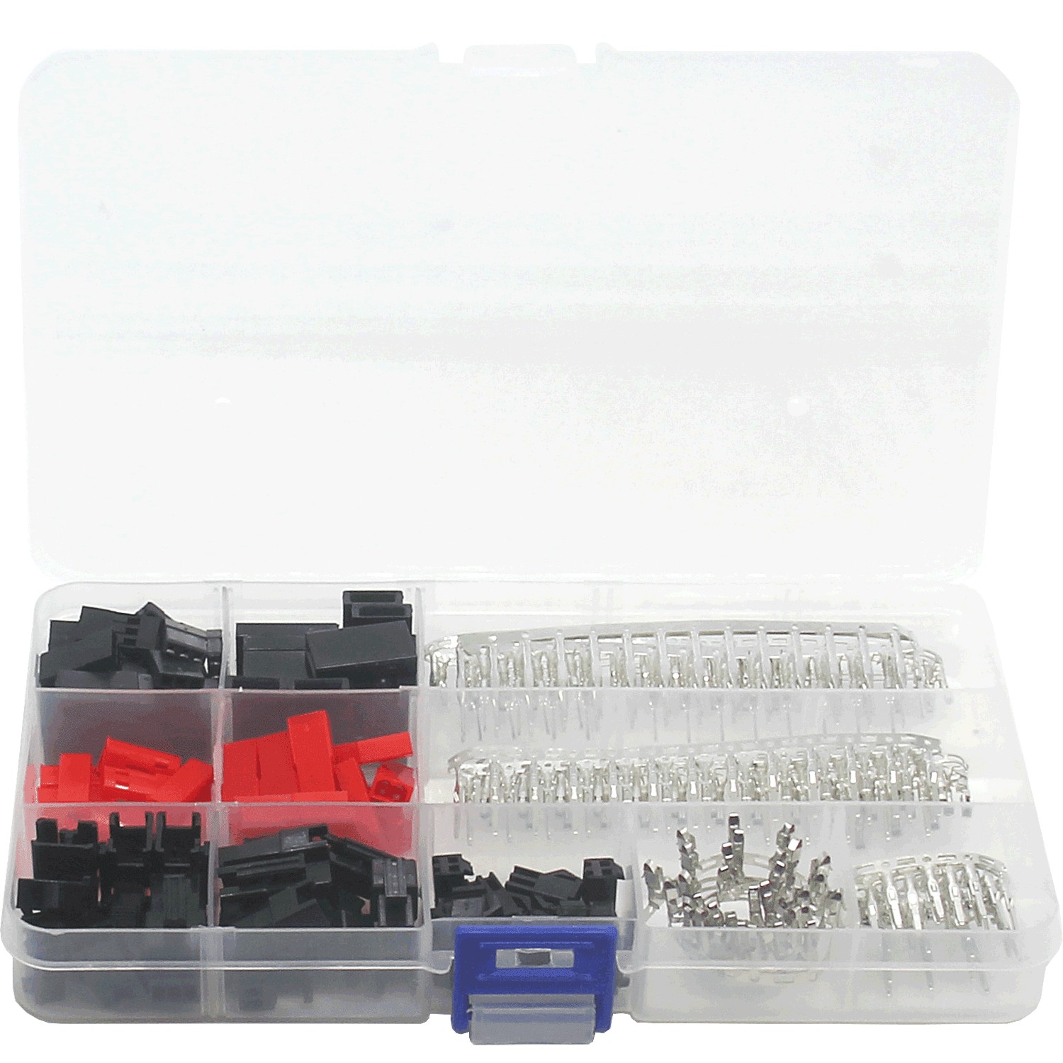 105Pcs Servo Plug Male Female JST JR SM-2P SM-3P Connector Crimp Pin ...