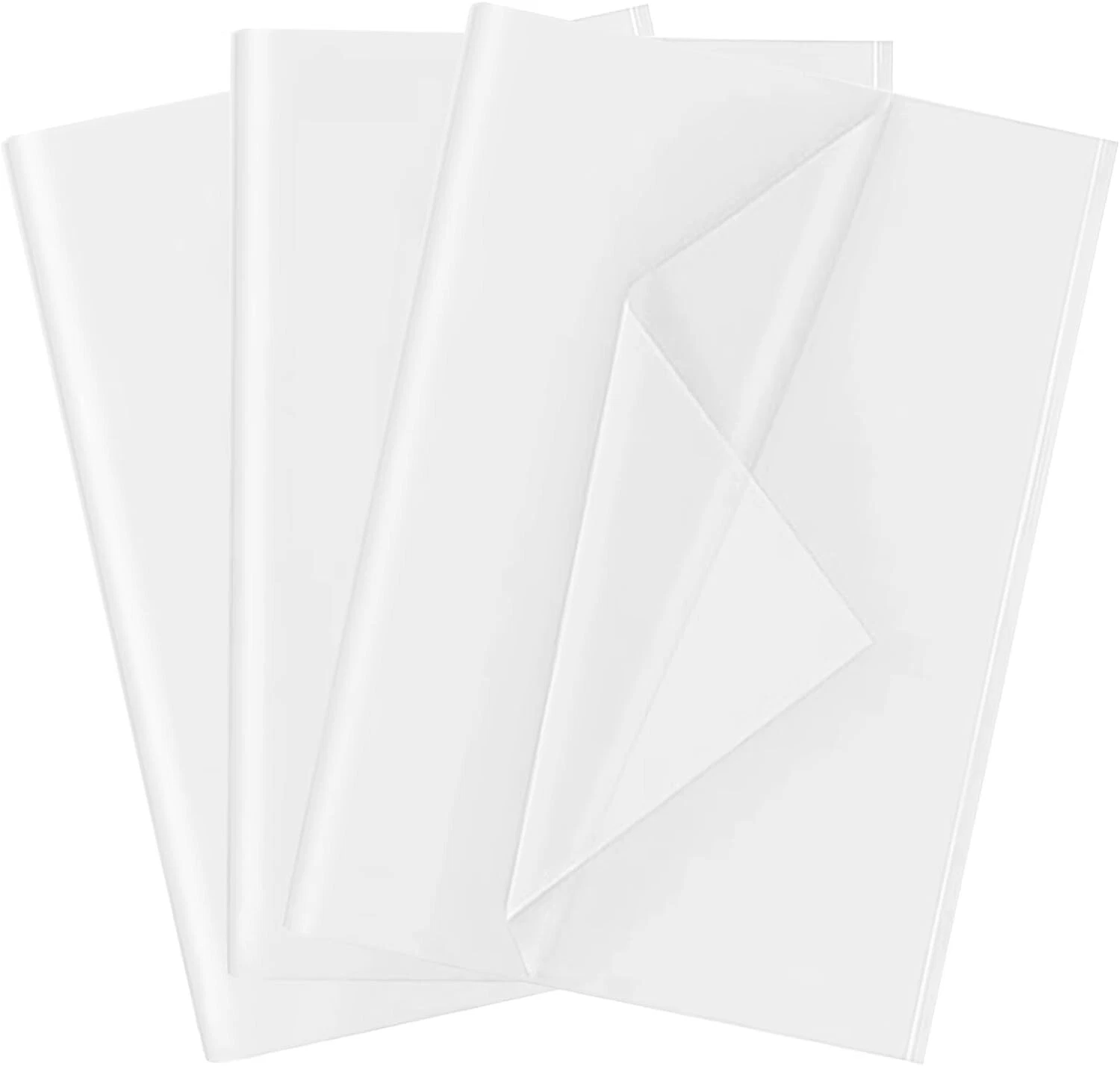 105Sheets White Wrapping Tissue Paper Bulk 12" X 20" Packing Paper For ...