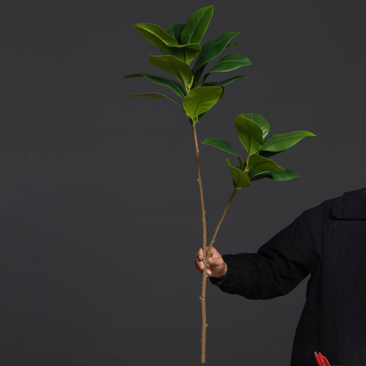 105cm 2 Forks Large Artificial Plants Fake Magnolia Tree Branch Plastic ...