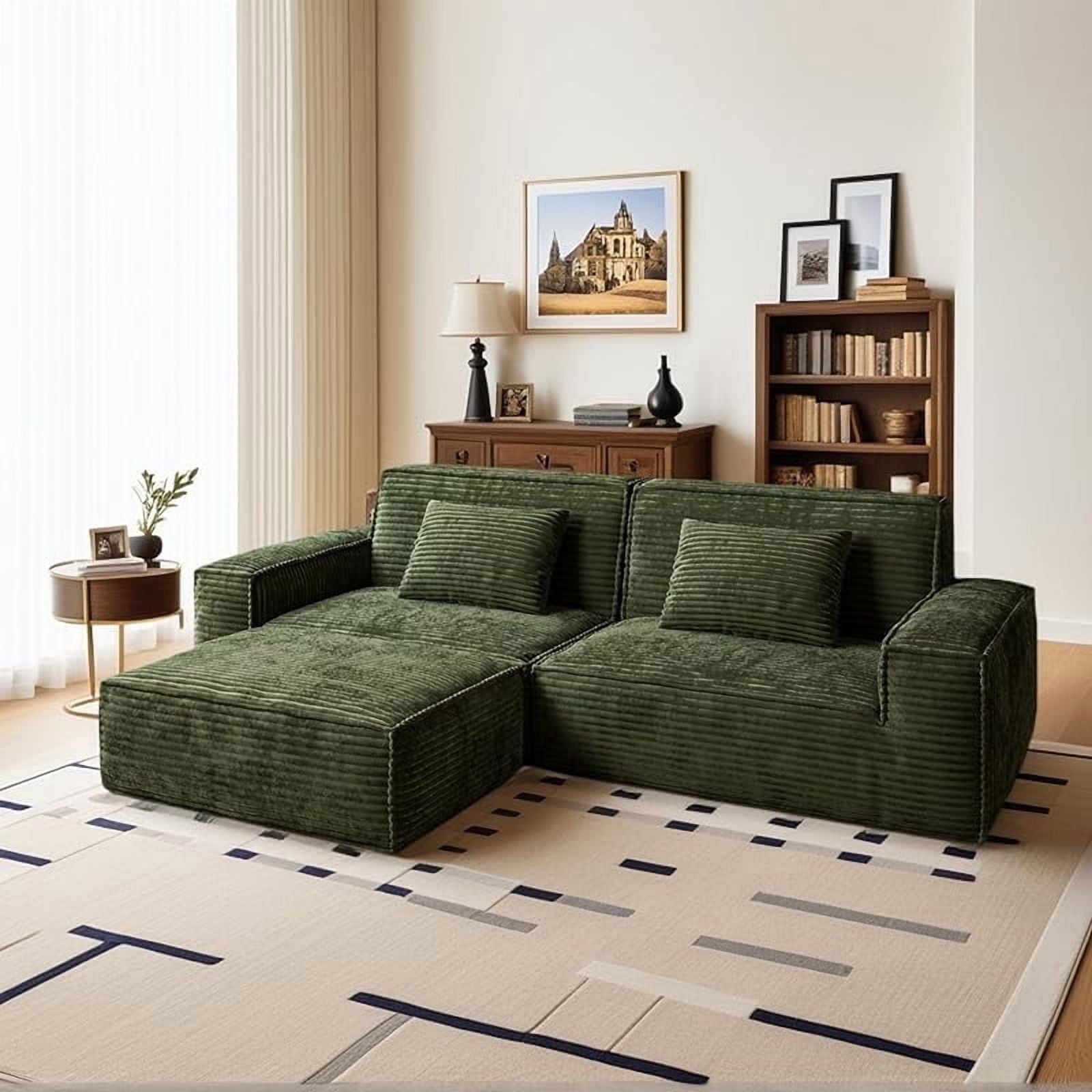 106" Full Sponge Could Boneless Couch for Living Room, Modular ...