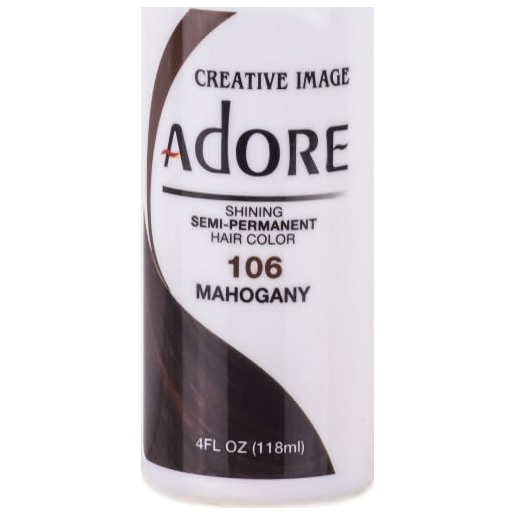 106 Mahogany , ADORE Creative Image Shining SEMI-PERMANENT Hair Color ...