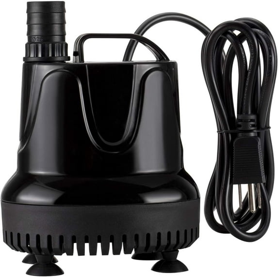 1060 GPH Quick Water Change Aquarium Pump Submersible Fountain Water ...