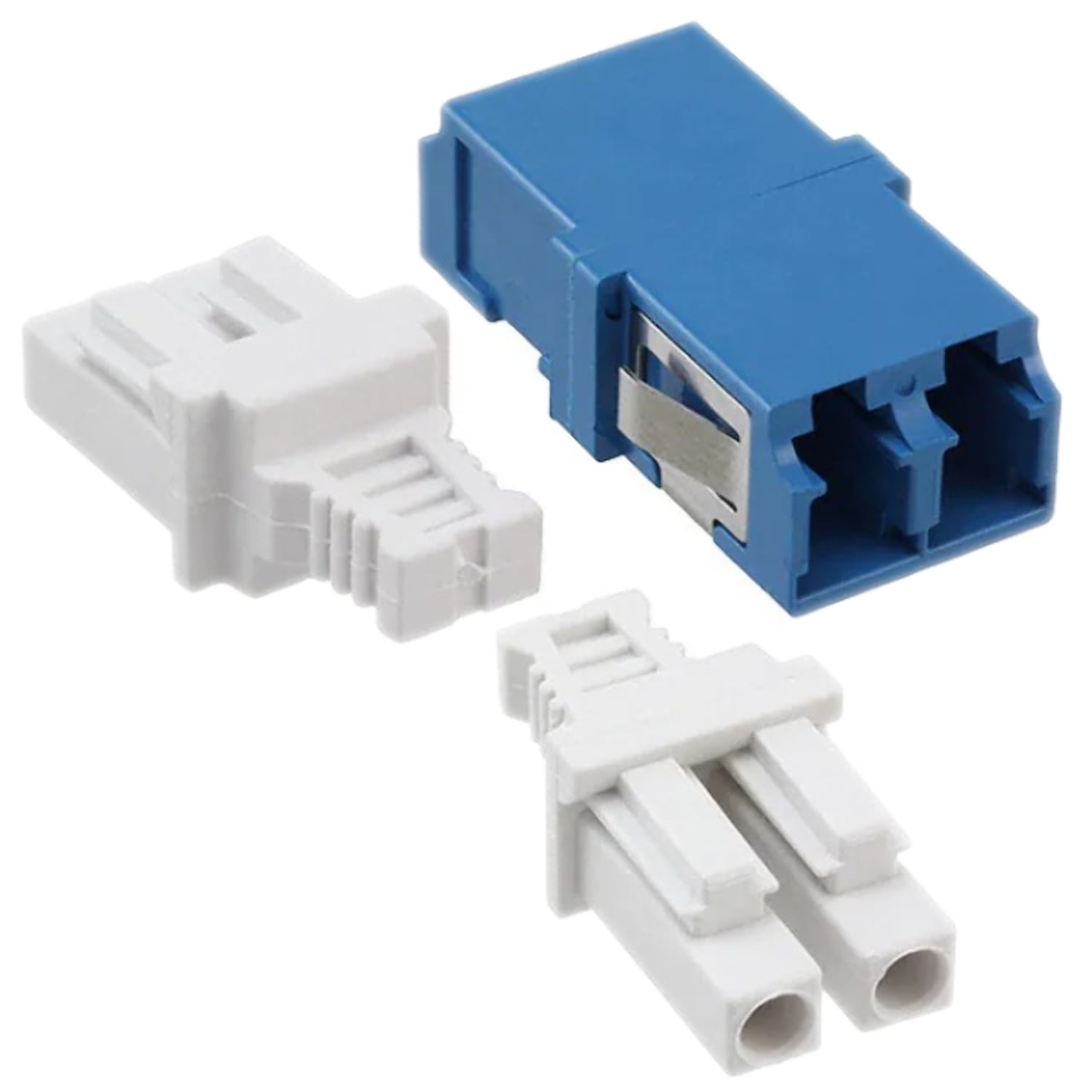 1061261400 Conn Blue LC Adapter Single Mode Duplex F/F Screw ST Panel ...