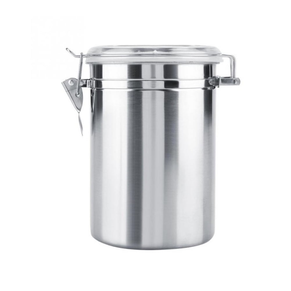 1062ML Stainless Steel Airtight with Lid Metal Flour Jar Coffee Bean ...