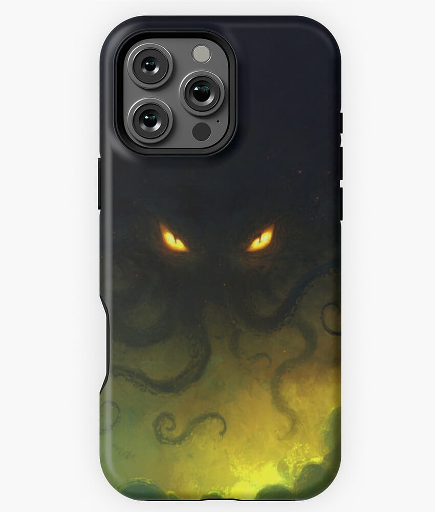 1069 Cthulhu Lovecraft Abstract Art Phone Case for iPhone 16 15 14 13 ...