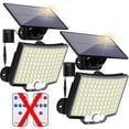 106LED Split Solar Wall Light with PIR Motion Sensor, Waterproof ...