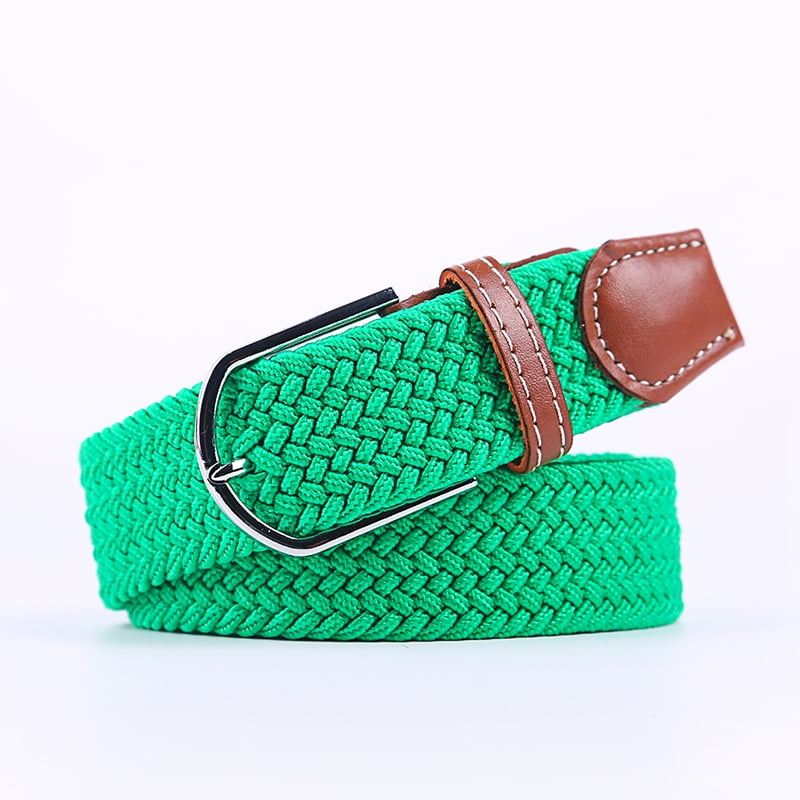107/120/130cm UNISEX Casual Knitted Pin Buckle Women Belt Woven Canvas ...