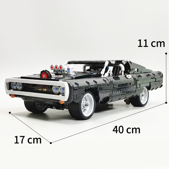 1077PCS Race Car Mechanical Building Blocks High Difficulty DIY ...