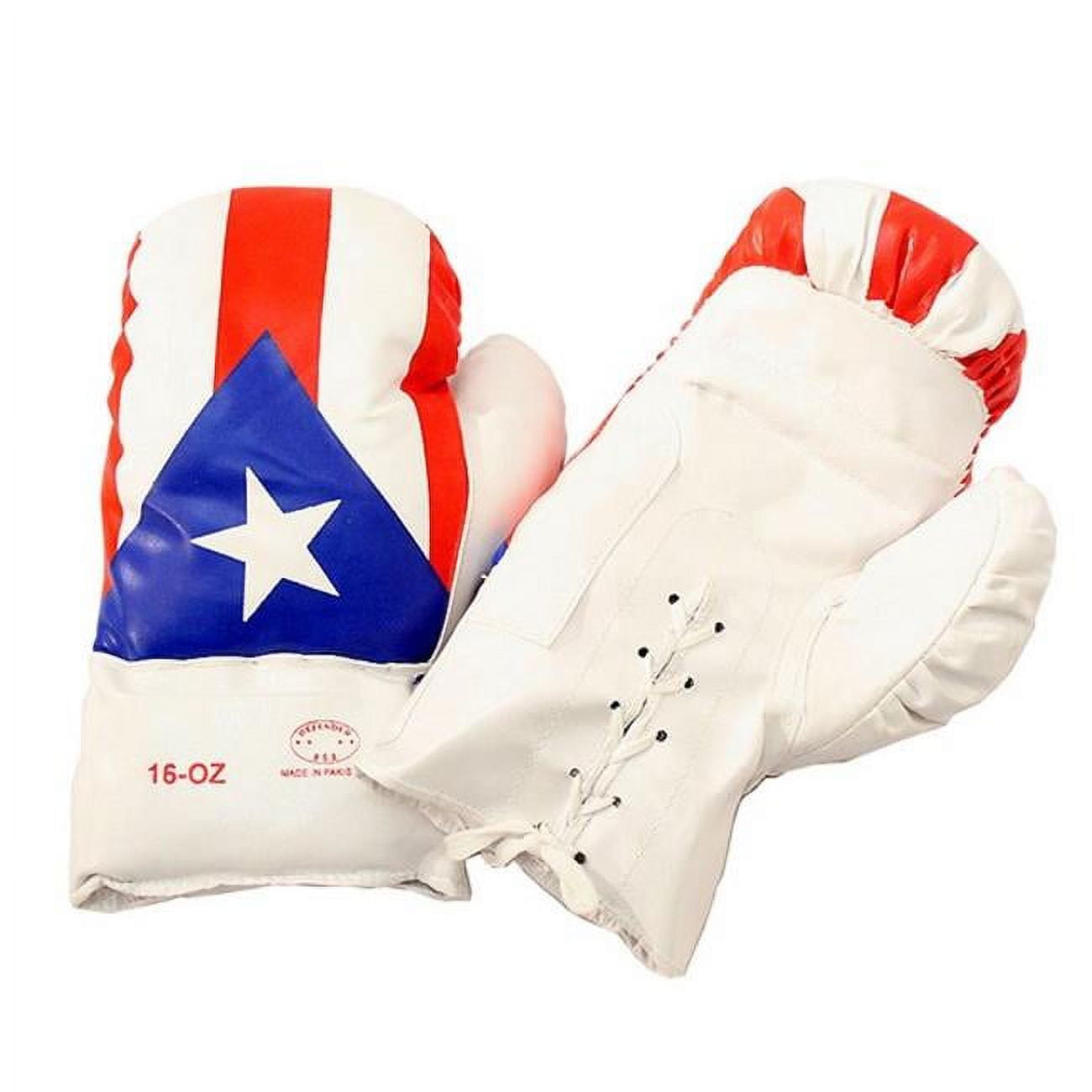 108-16 Puerto Rico Flag Boxing Gloves- 16 oz - Walmart.com